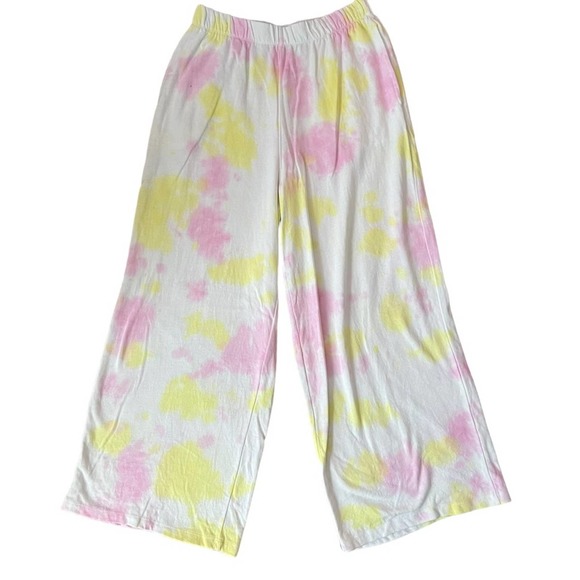 Ascot & Hart | Pants & Jumpsuits | Ascot Hart Wide Leg Tie Dye Cropped ...